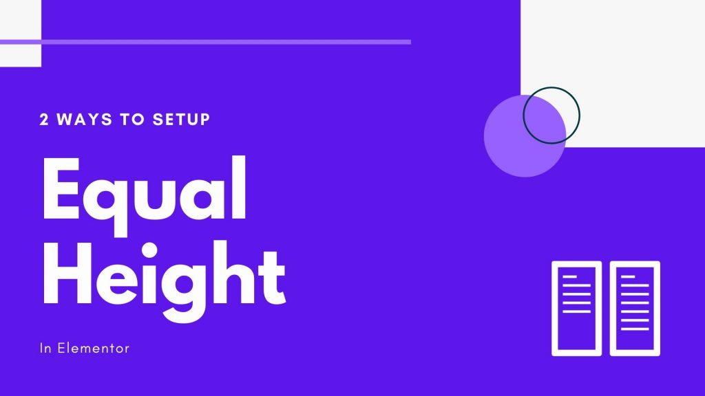 How To Setup Equal Height In Elementor Widgets The Plus Addons For Elementor