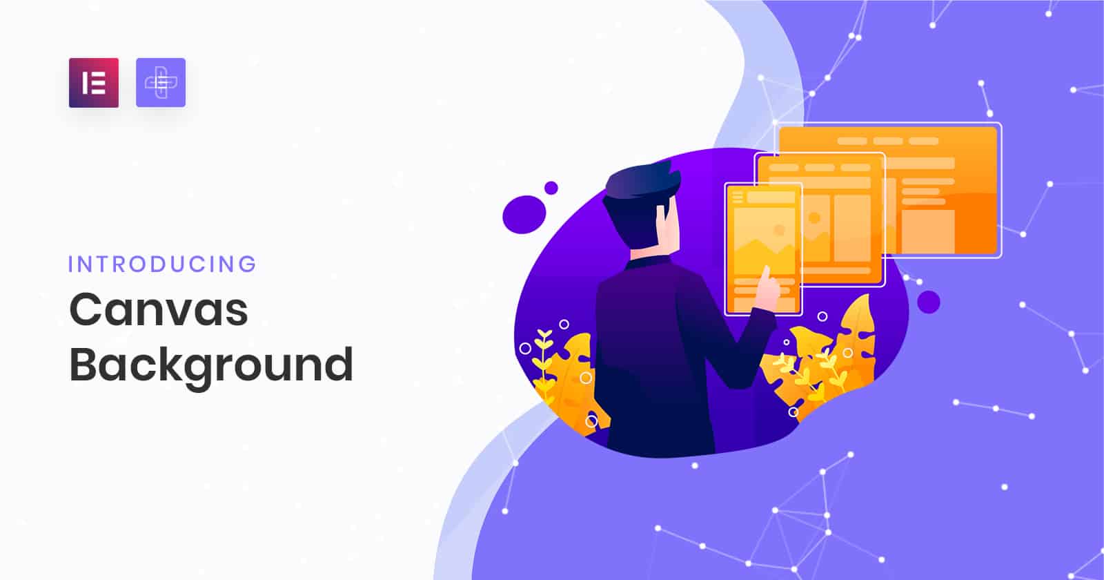 Canvas Row - Particles Background Effect for Elementor