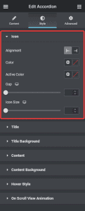 Elementor Accordion Widget Settings Overview | The Plus Addons for Elementor