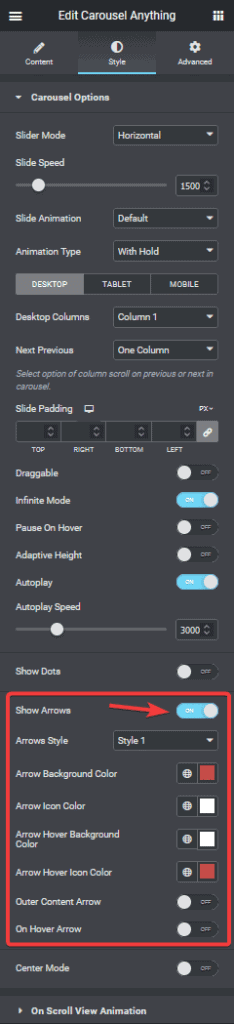How to show/hide Arrows & Dots in the Elementor Carousel slider? | The Plus Addons for Elementor