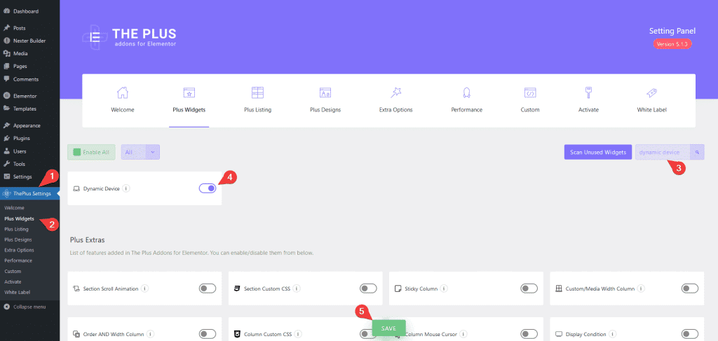 Dynamic Device Elementor Widget Settings Overview | The Plus Addons for ...