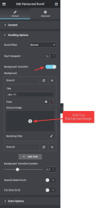 How to Change the Background Image on Scroll in Elementor Horizontal Page Scroll? | The Plus ...