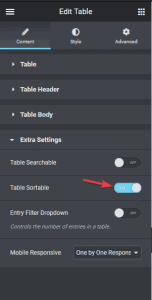 How to Enable Sorting in Elementor Tables? | The Plus Addons for Elementor