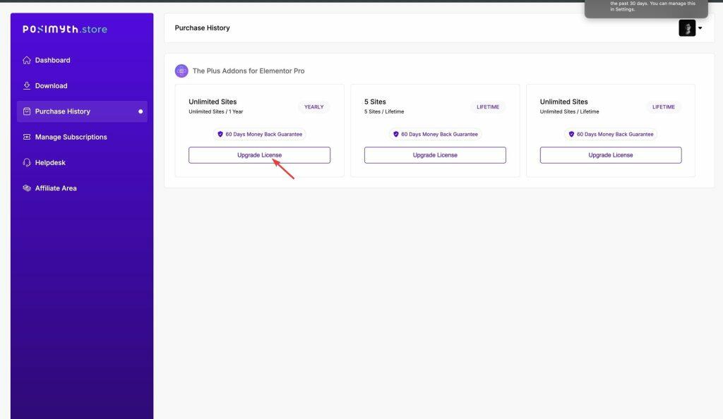 How to Upgrade the Current Plan to Higher in The Plus Addons for ...