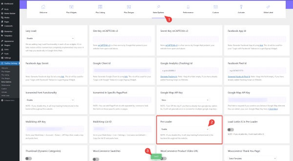 Preloader Elementor Widget Settings Overview | The Plus Addons for Elementor