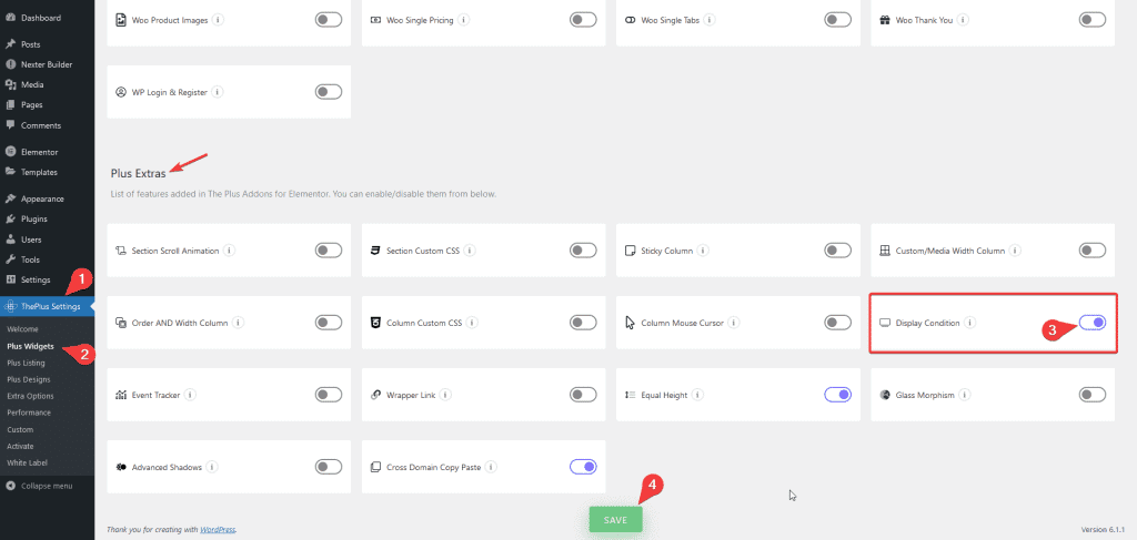 Display Conditions Settings Overview | The Plus Addons for Elementor
