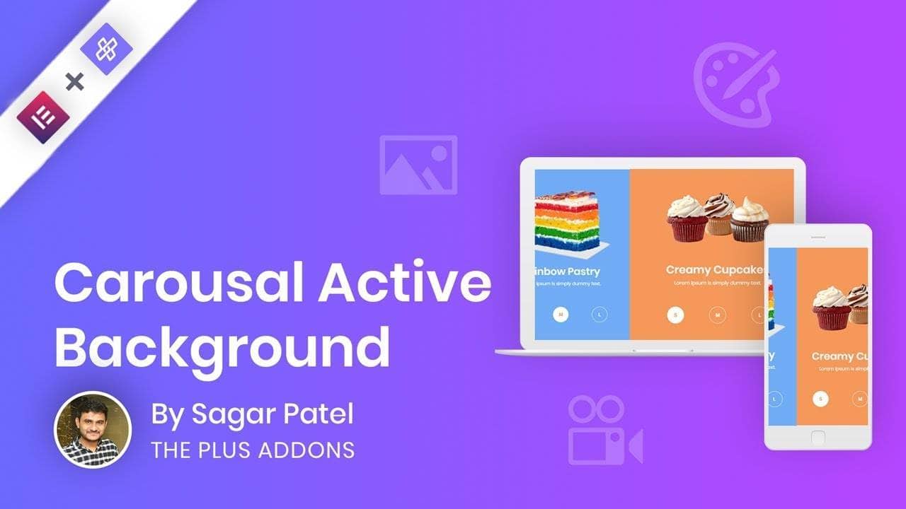How to setup Carousel Active Background in Elementor using The Plus Addons? [Video Tutorial]