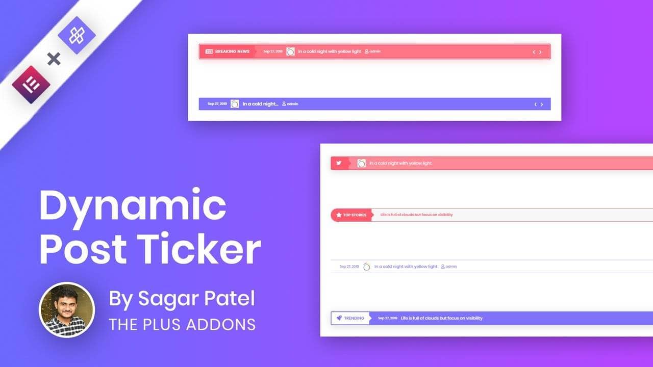 How to create News or Blog Ticker for any custom post type in WordPress using Elementor? [Video ...