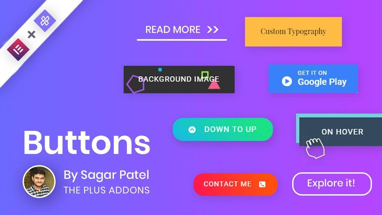 Creative, Unique and Advanced Buttons in Elementor - The Plus Addons for Elementor [Video Tutorial]