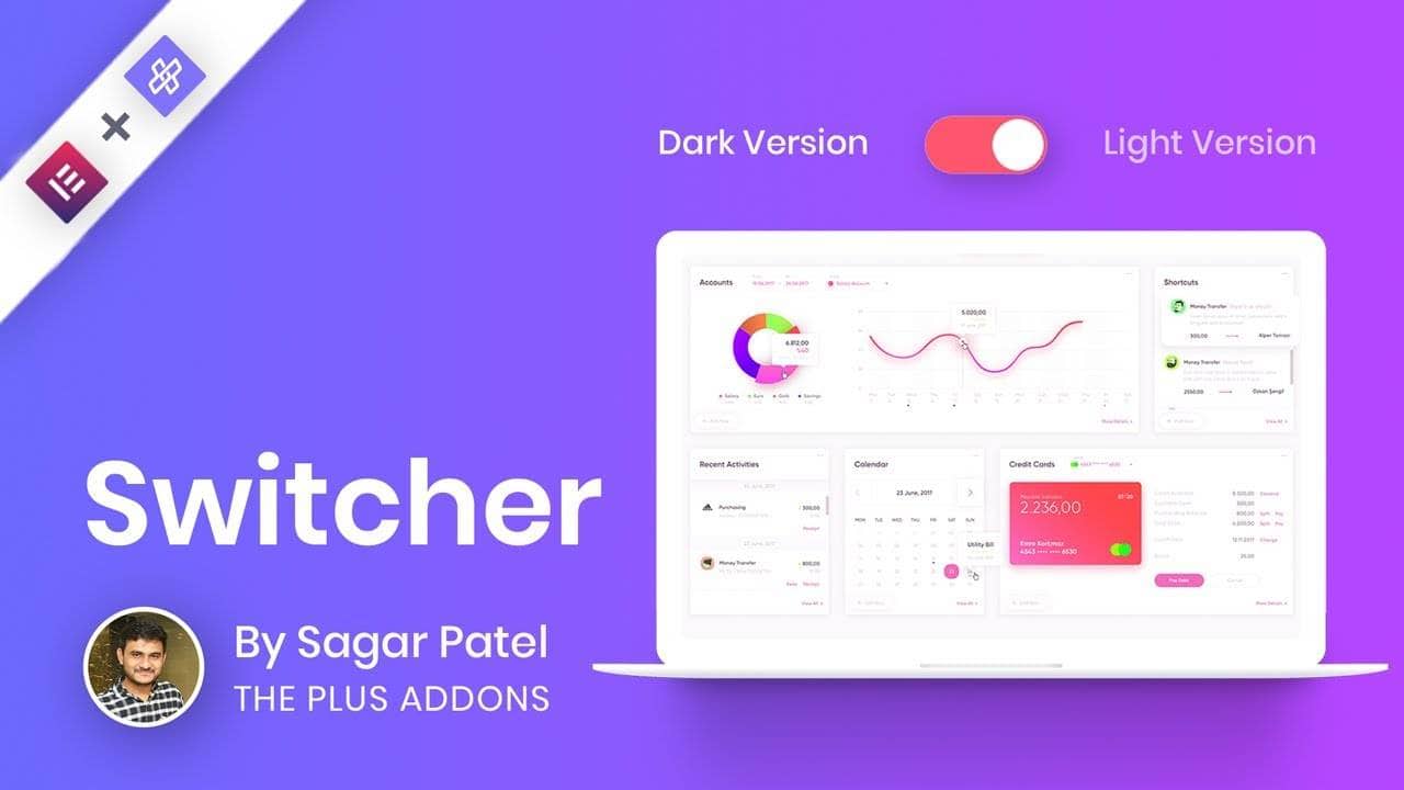How to manage content Switcher using Widget of The Plus Addons for ...