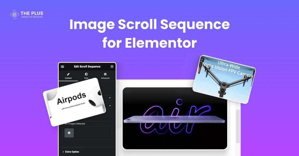 Image Scroll Sequence for Elementor | The Plus Addons for Elementor