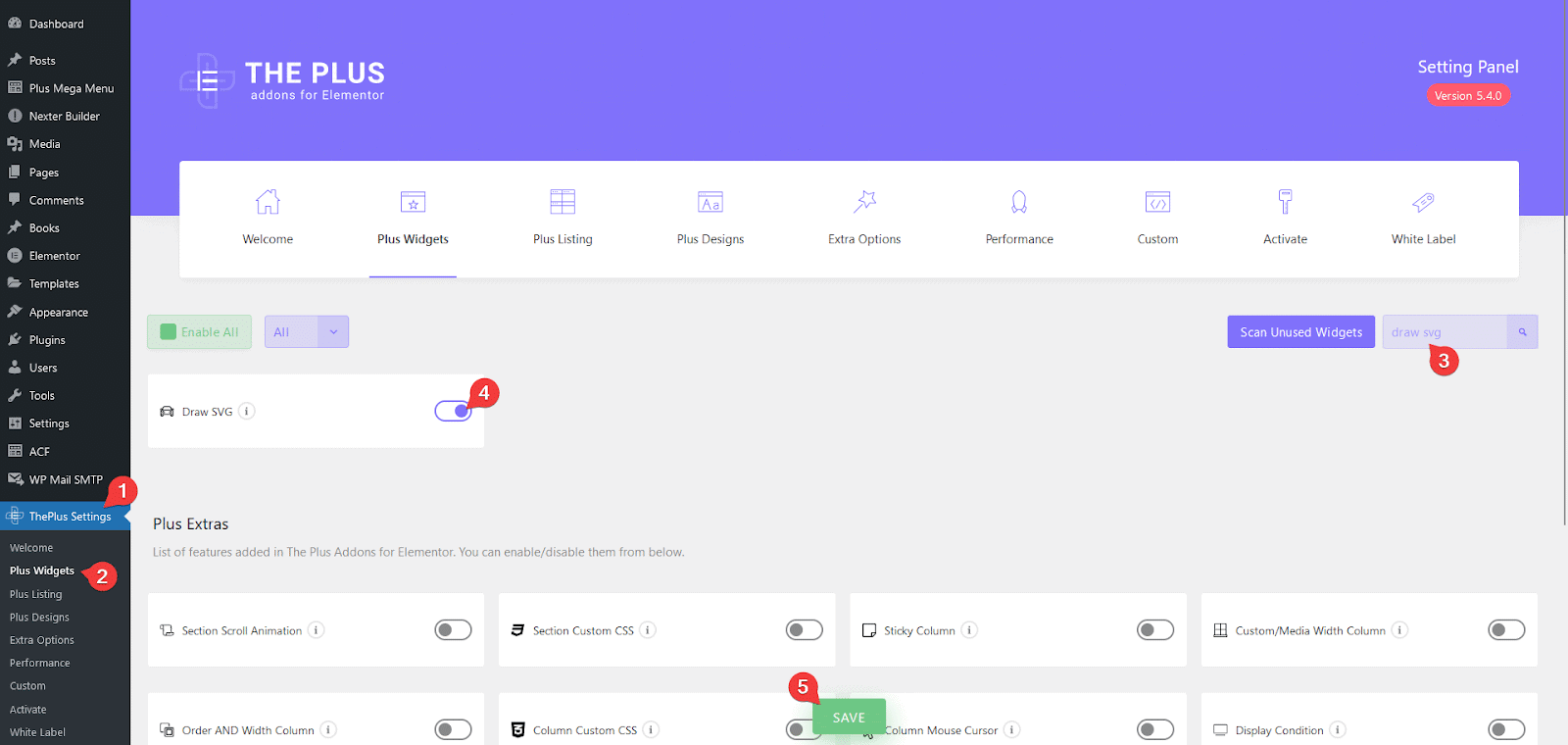 Draw SVG Widget: Settings Overview | The Plus Addons for Elementor