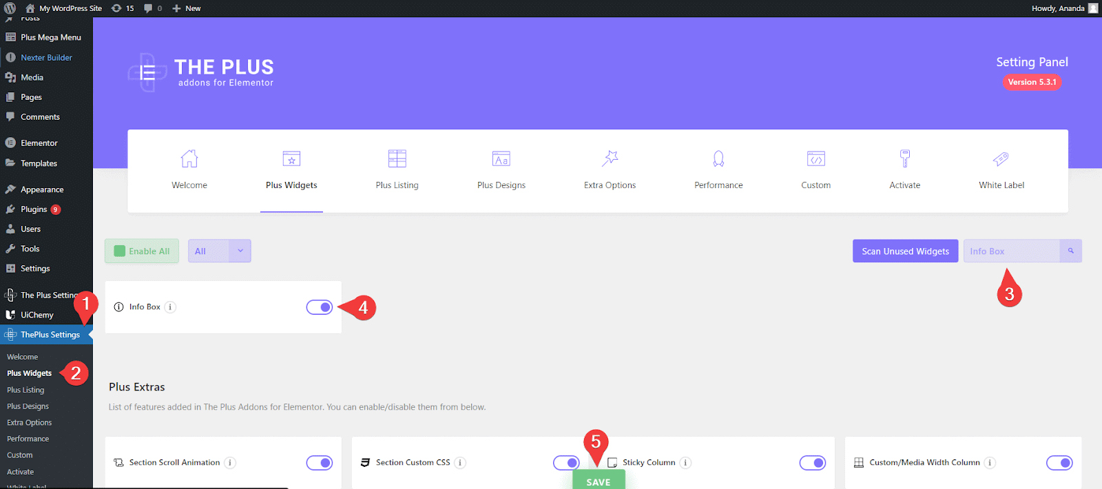 Info Box Widget: Settings Overview | The Plus Addons for Elementor