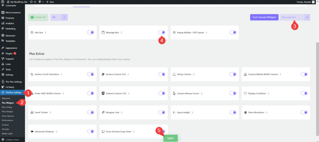 Message Box: Settings Overview | The Plus Addons for Elementor