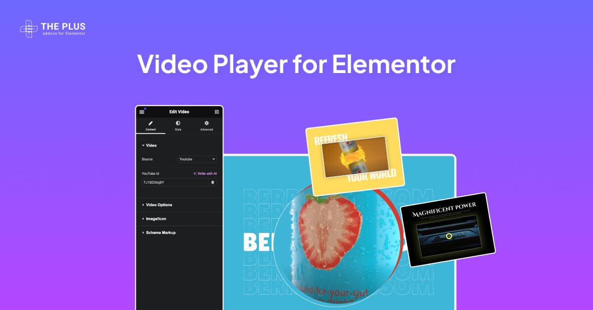 Video Player for Elementor | The Plus Addons for Elementor