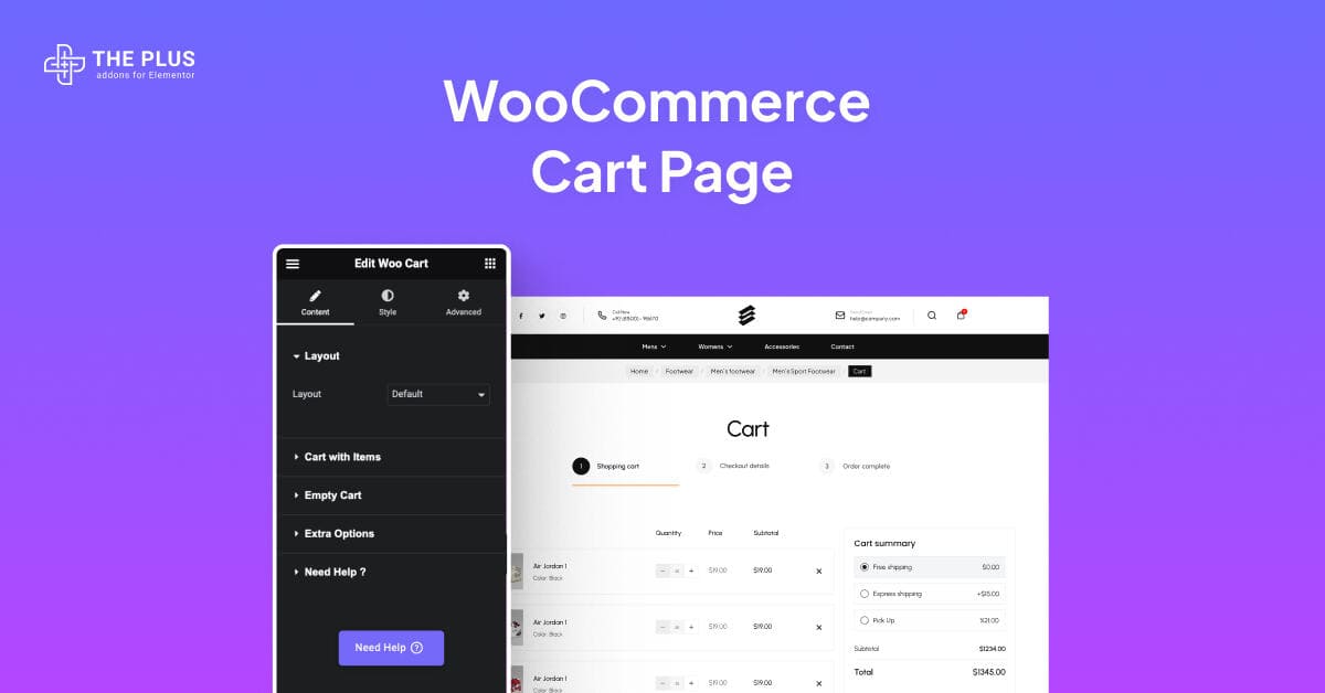 WooCommerce Cart Page | The Plus Addons for Elementor