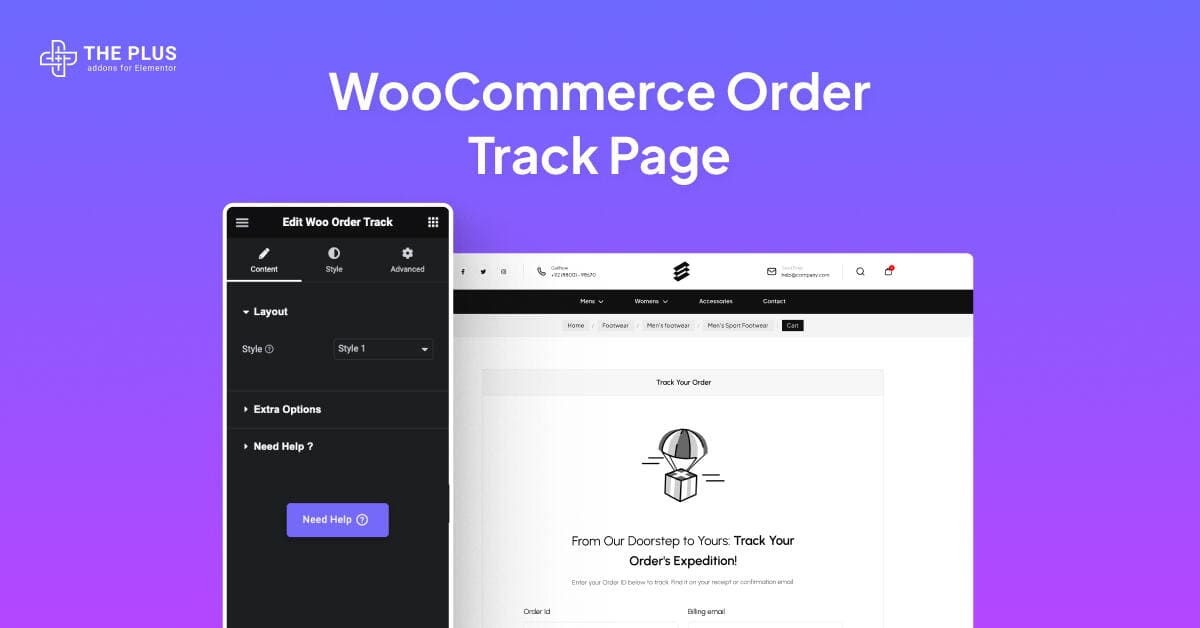 Woo Order Track Page | The Plus Addons for Elementor