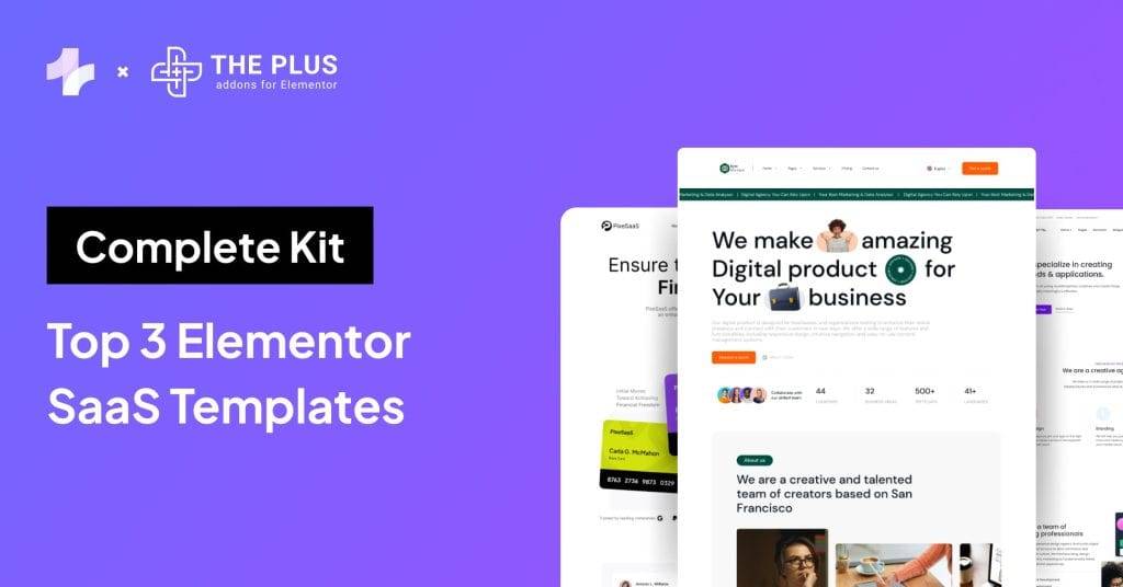 Top 3 Elementor SaaS Templates [Complete Kit]