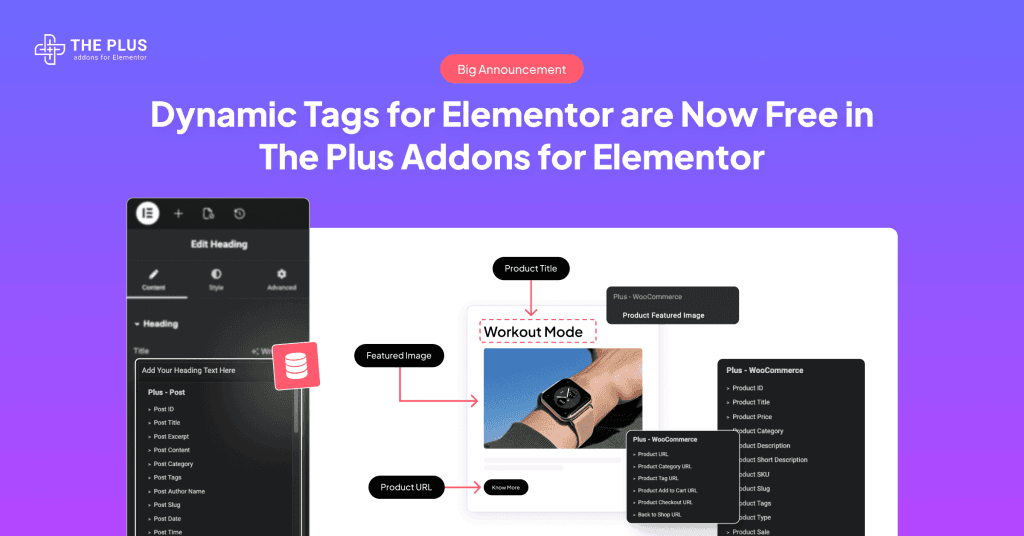 Dynamic Tags for Elementor Are Now Free in The Plus Addons for ...