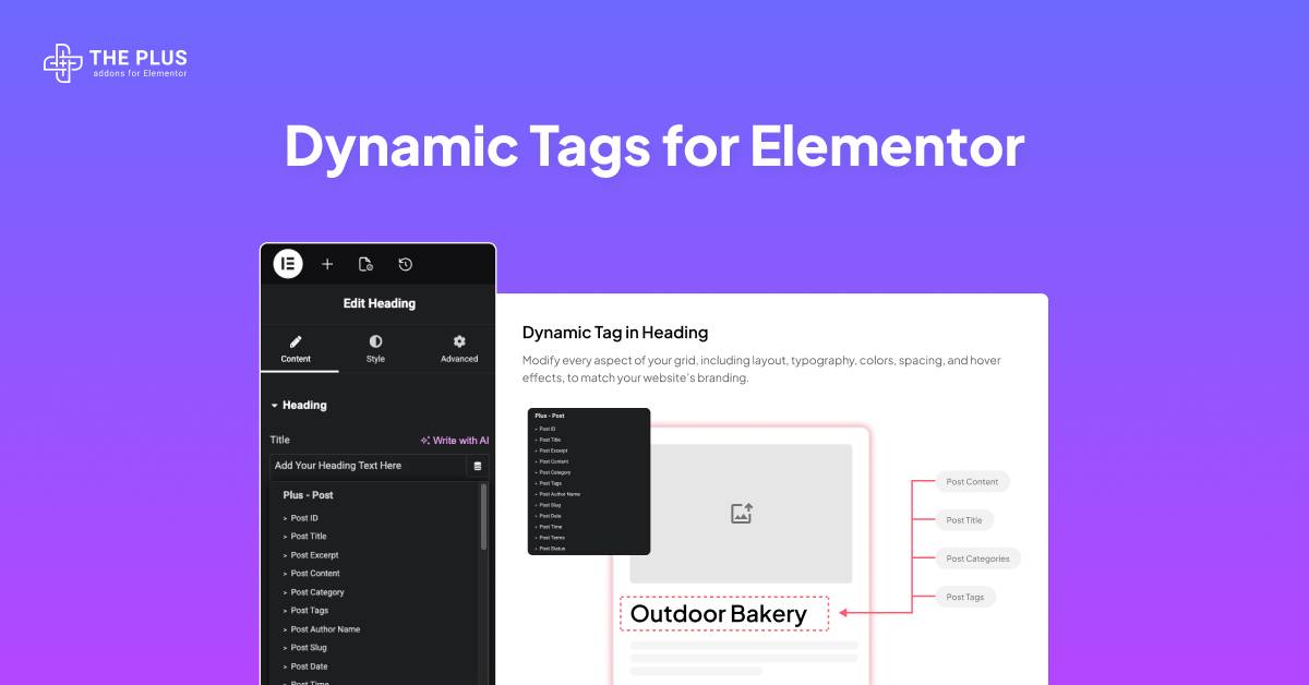 Elementor Dynamic Tags: Dynamic Content Without Elementor Pro